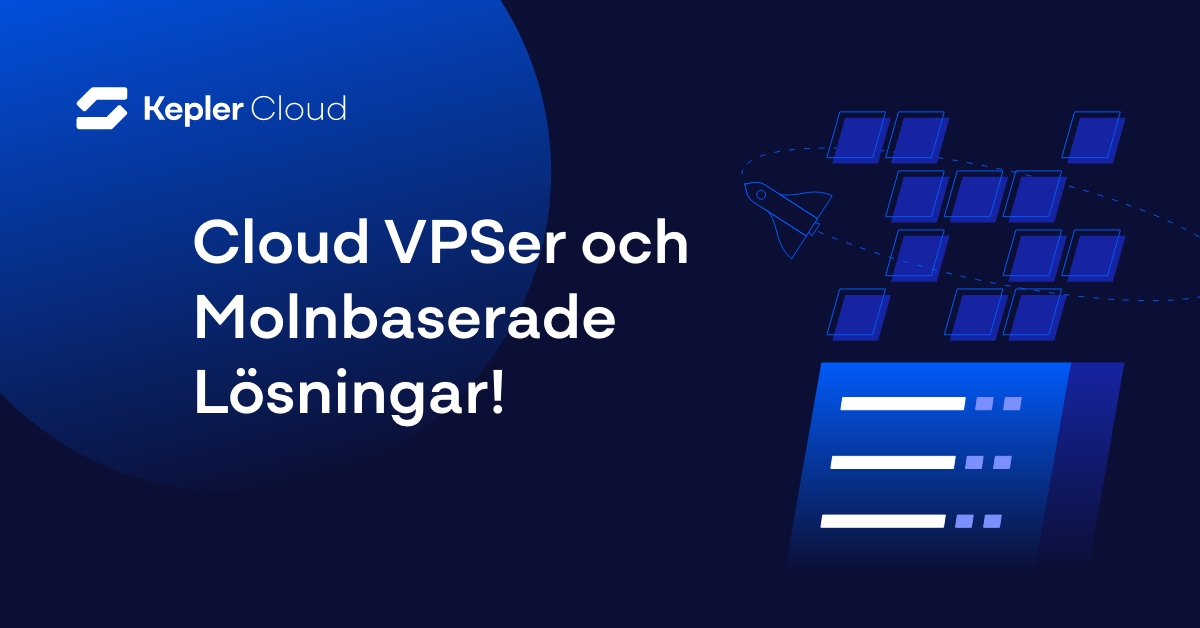 Cloud VPSer tillsammans med en kraftfull Cloud - Kepler Cloud
